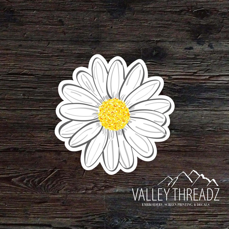 Daisy Decal Daisy Vinyl Sticker Daisy Sticker Flower - Etsy Daisy Decal Daisy Vinyl Sticker Daisy Sticker Flower - Etsy