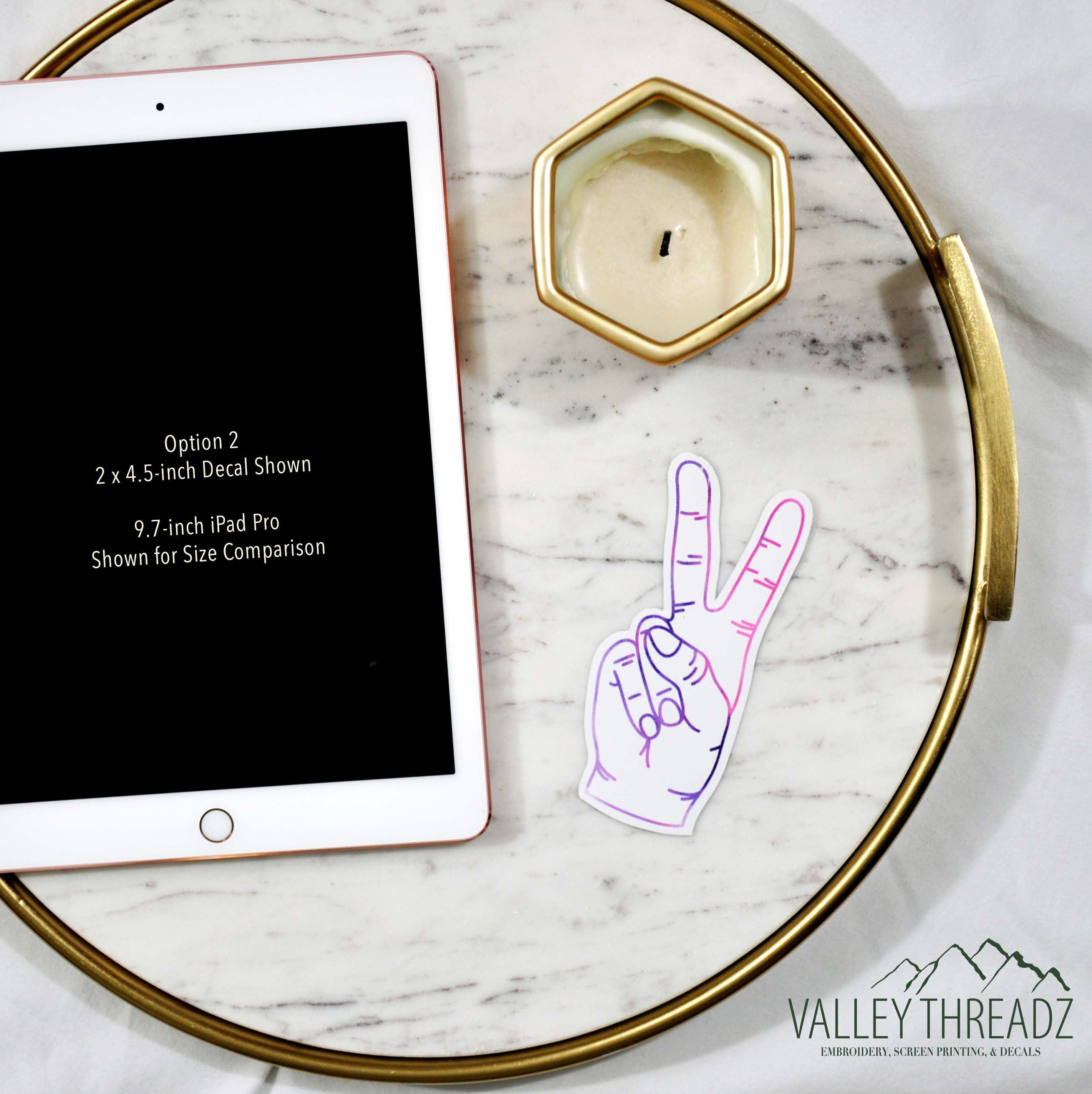 Peace Sign Decal Peace Sign Vinyl Sticker Watercolor Peace | Etsy