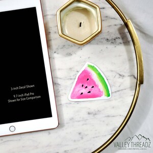Watermelon Decal - Watermelon Vinyl Sticker - Watercolor Watermelon ...