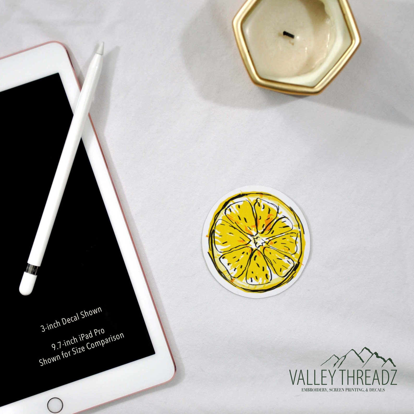 Lemon Decal Lemon Vinyl Sticker Drawn Lemon Decal Car - Etsy