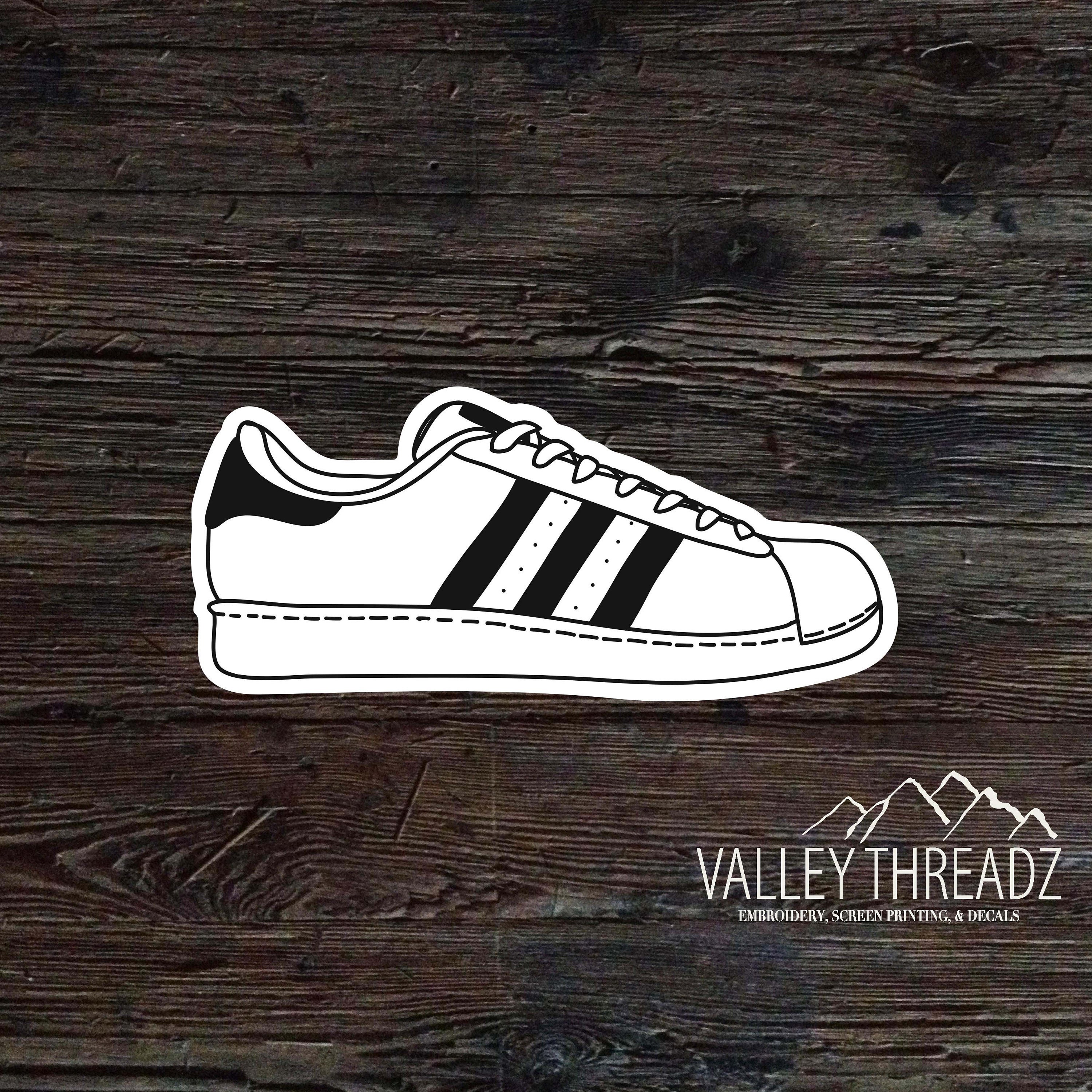 Sneaker Decal Sneaker Vinyl Sticker Tennis Shoe Sticker | Etsy