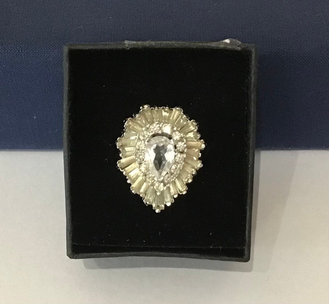 Stunning Vintage Designer Panetta Cocktail Ring Size O Ballerina Shape ...