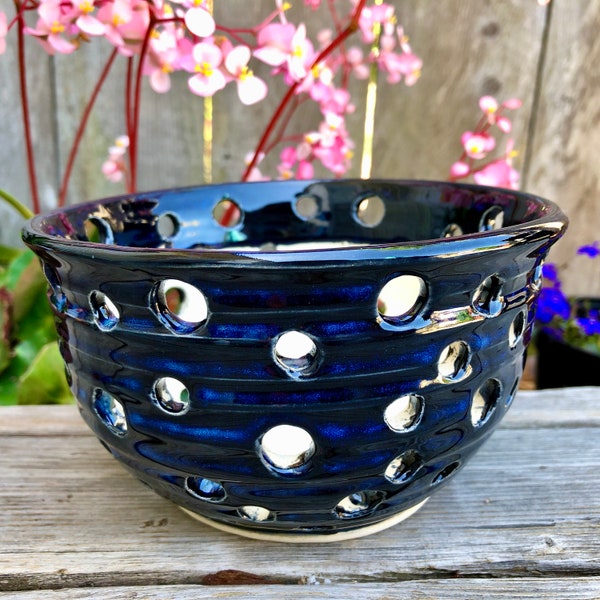 Cobalt Blue Garden Pot - Etsy