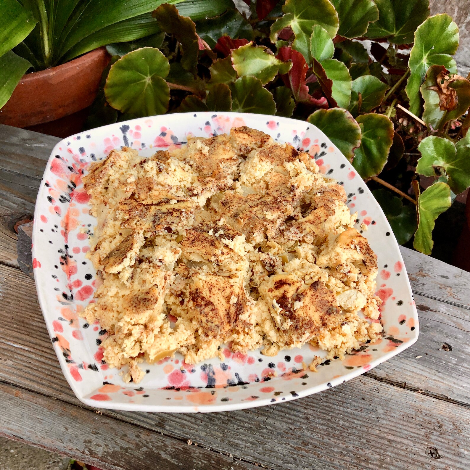 Ceramic Spring-like Platter Peaches and Strawberries in | Etsy