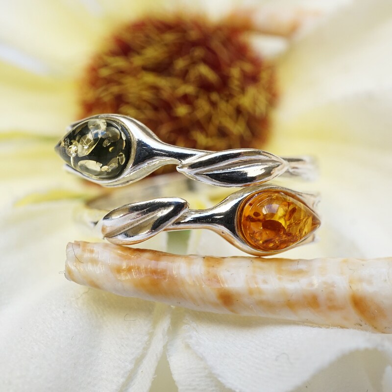 Amber Engagement Ring - Etsy