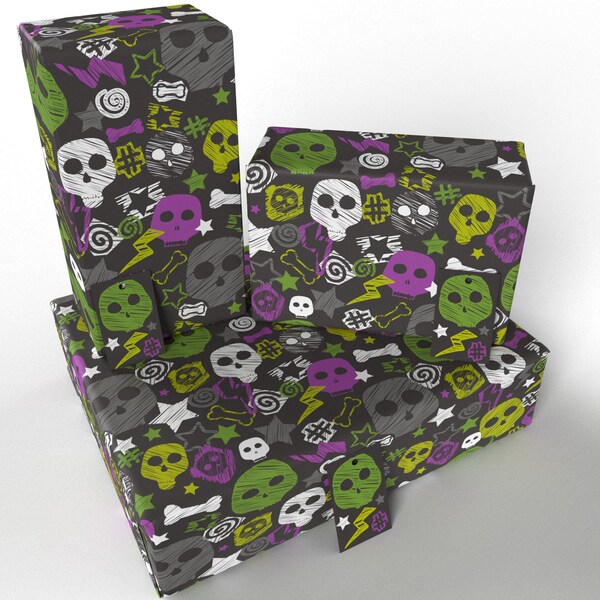 Skull Wrapping Paper - Etsy