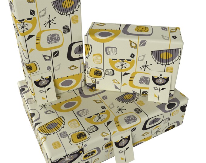 Retro Dress Patterns / Gift Wrap / 12 Sheets - Etsy