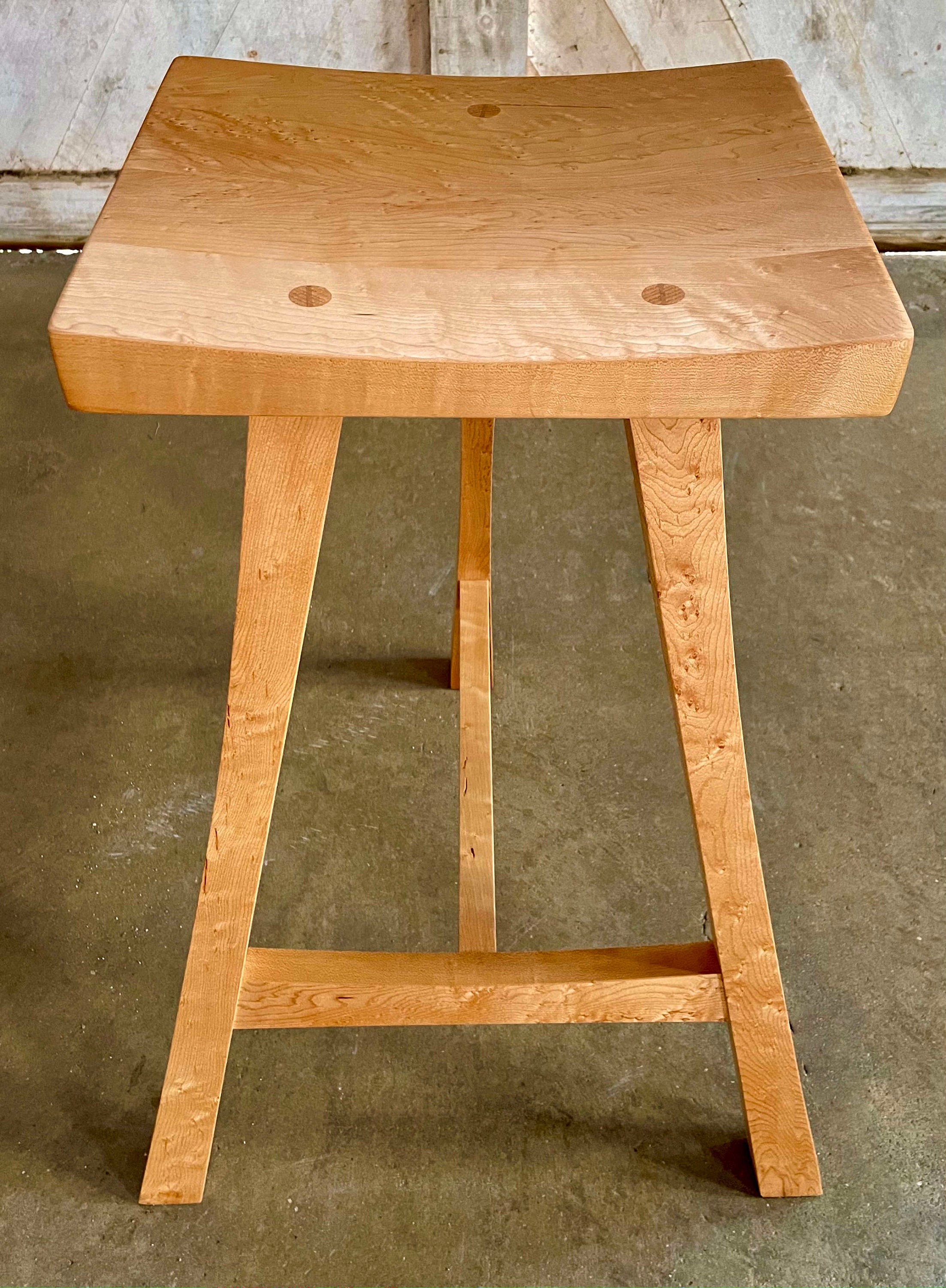 Three Legged Asian Inspired Stool - Etsy