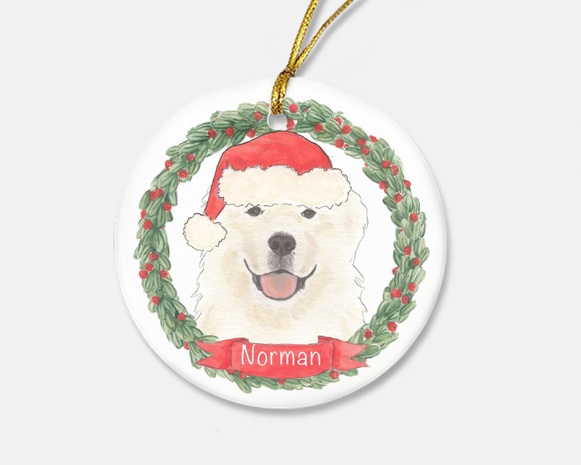 Personalized Great Pyrenees Christmas Ornament - Etsy