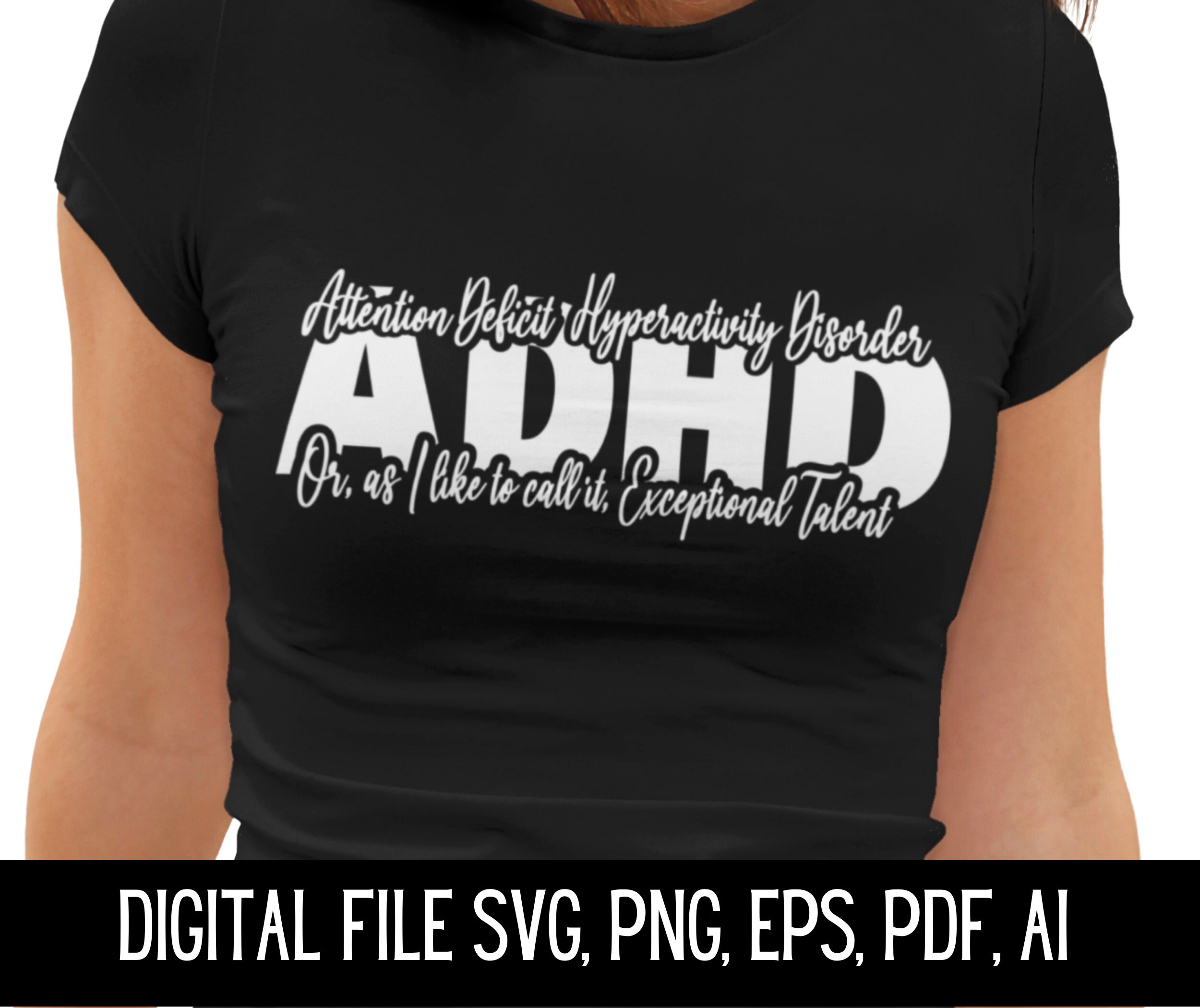ADHD SVG Funny ADHD Quotes attention Deficit Hyperactivity - Etsy