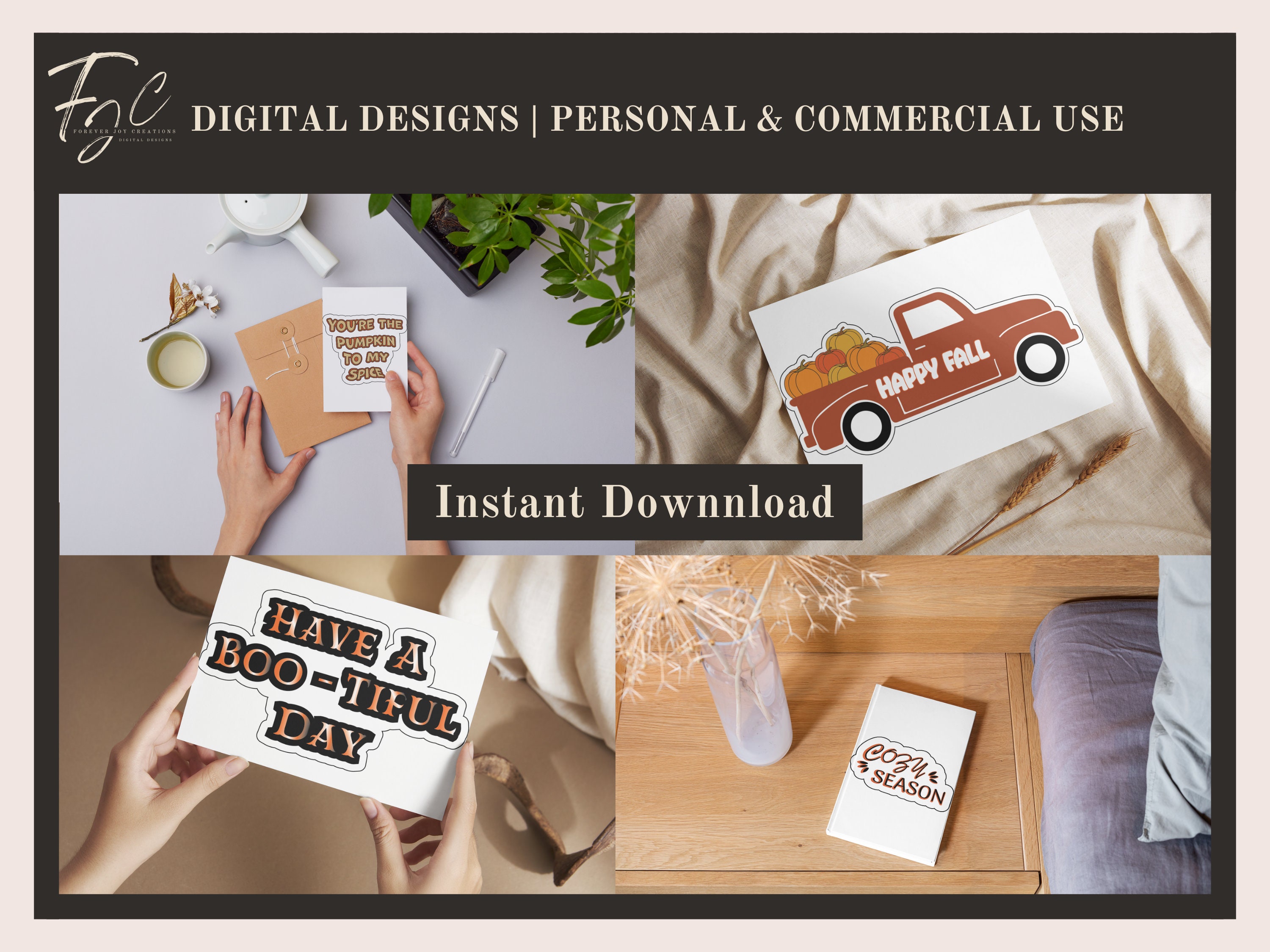 69 Fall Digital Sticker Bundle | PNG - SVG Files | Fall, Thanksgiving ...