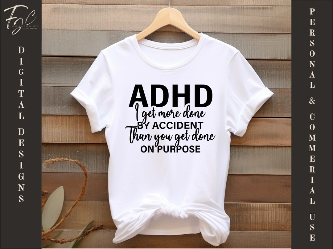 ADHD Funny Quote SVG, Mental Health Awareness (digital Download) - Etsy