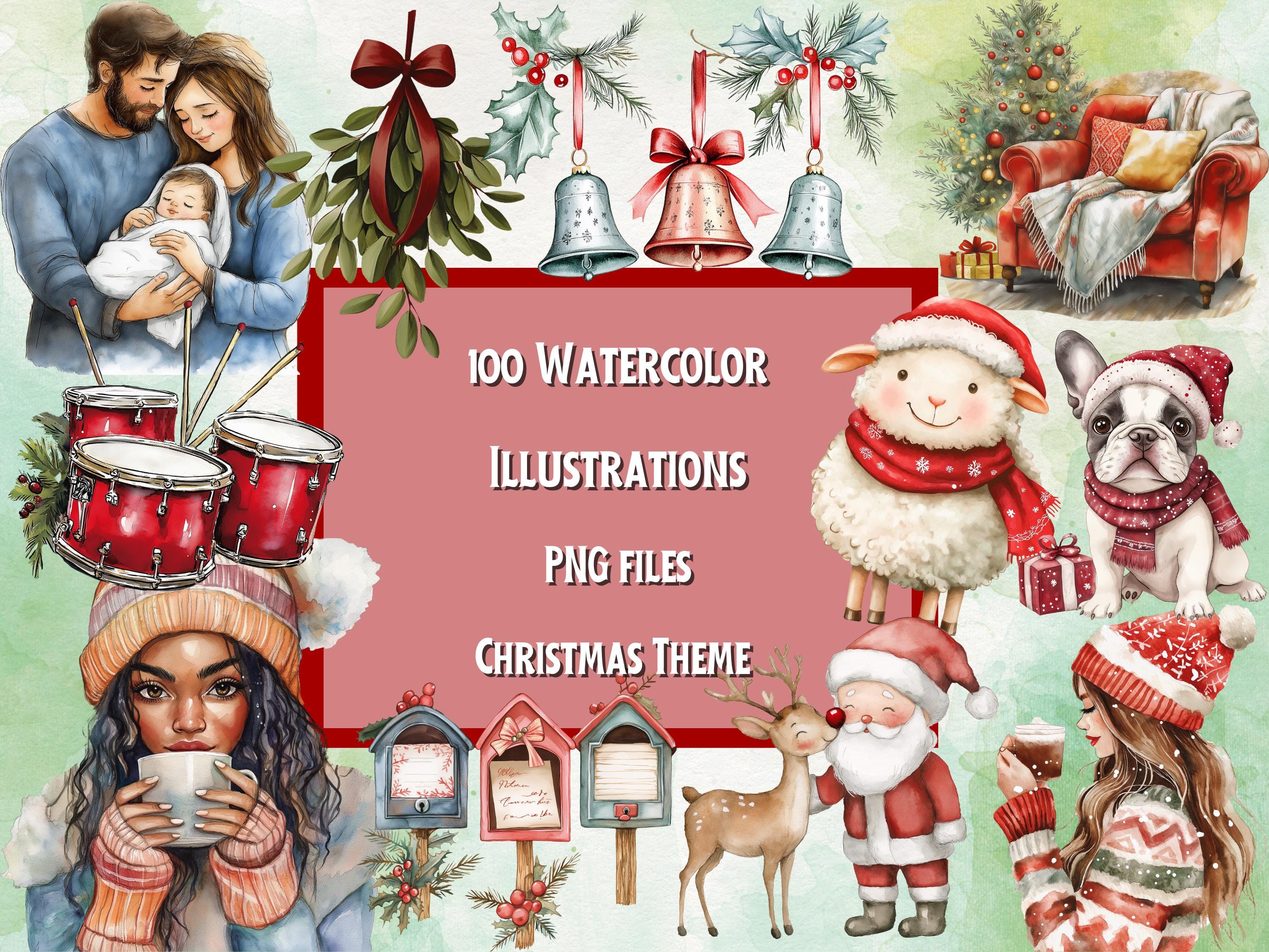 Christmas Clipart Bundle | PNG Digital Download, North Pole, Christmas ...
