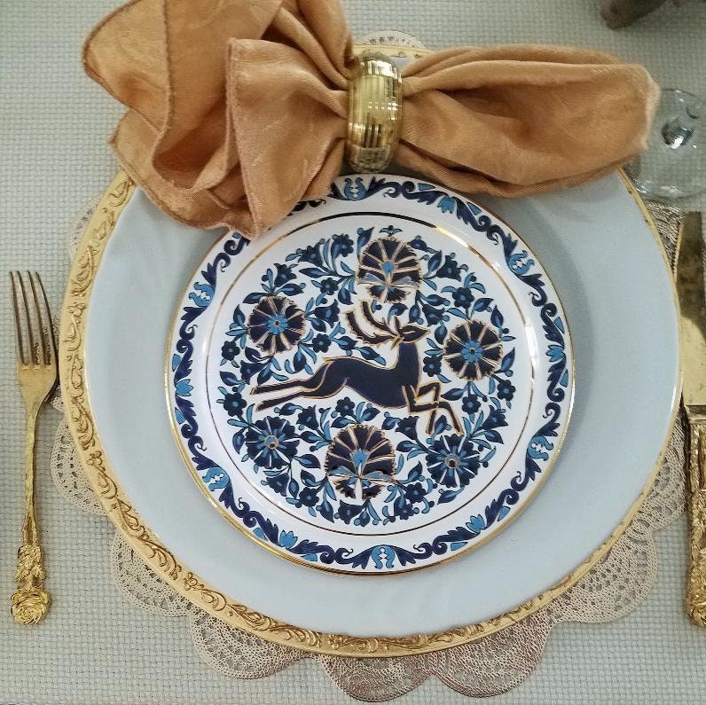 Rare 24 Karat Gold Greek Plates - Etsy