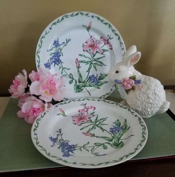 8 Spring Terrace Blossom Plates | Etsy