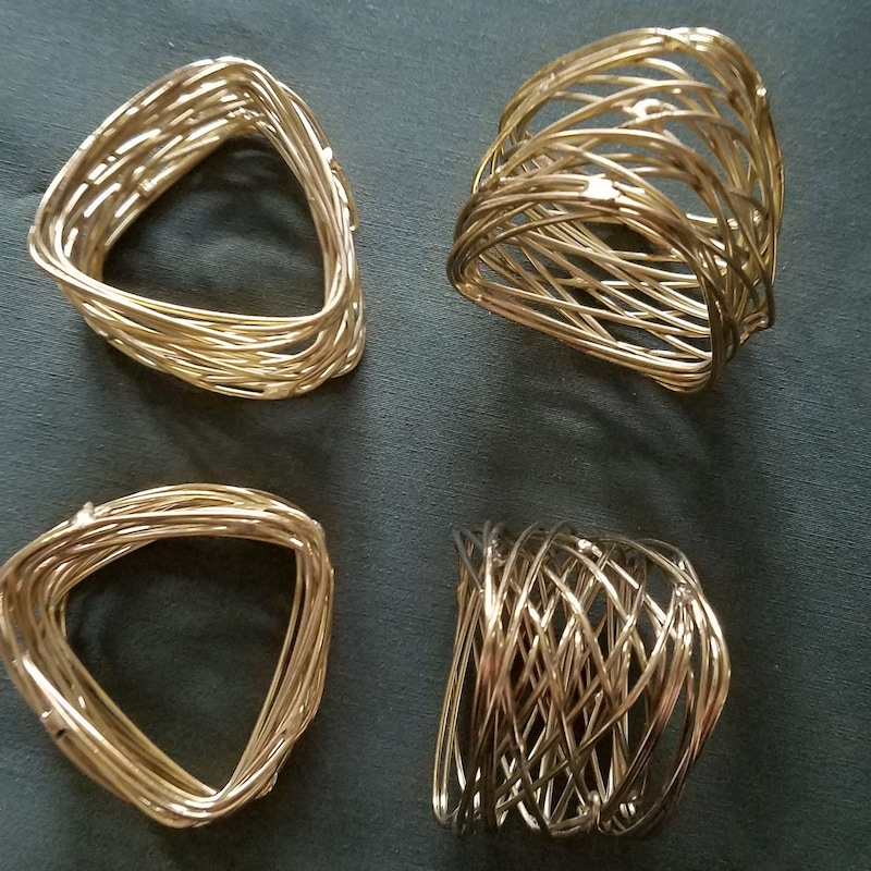 Wire Napkin Rings - Etsy