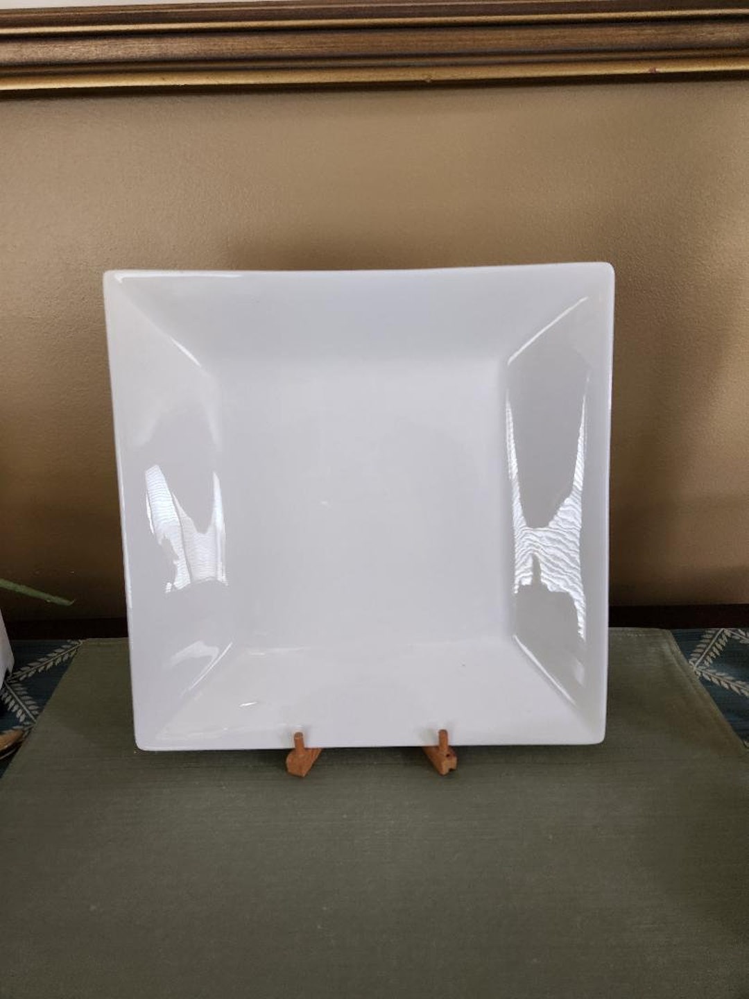 Extra Large Ultra White Square Plates - Etsy