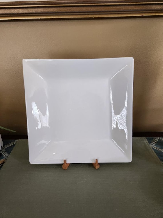 Extra Large Ultra White Square Plates - Etsy