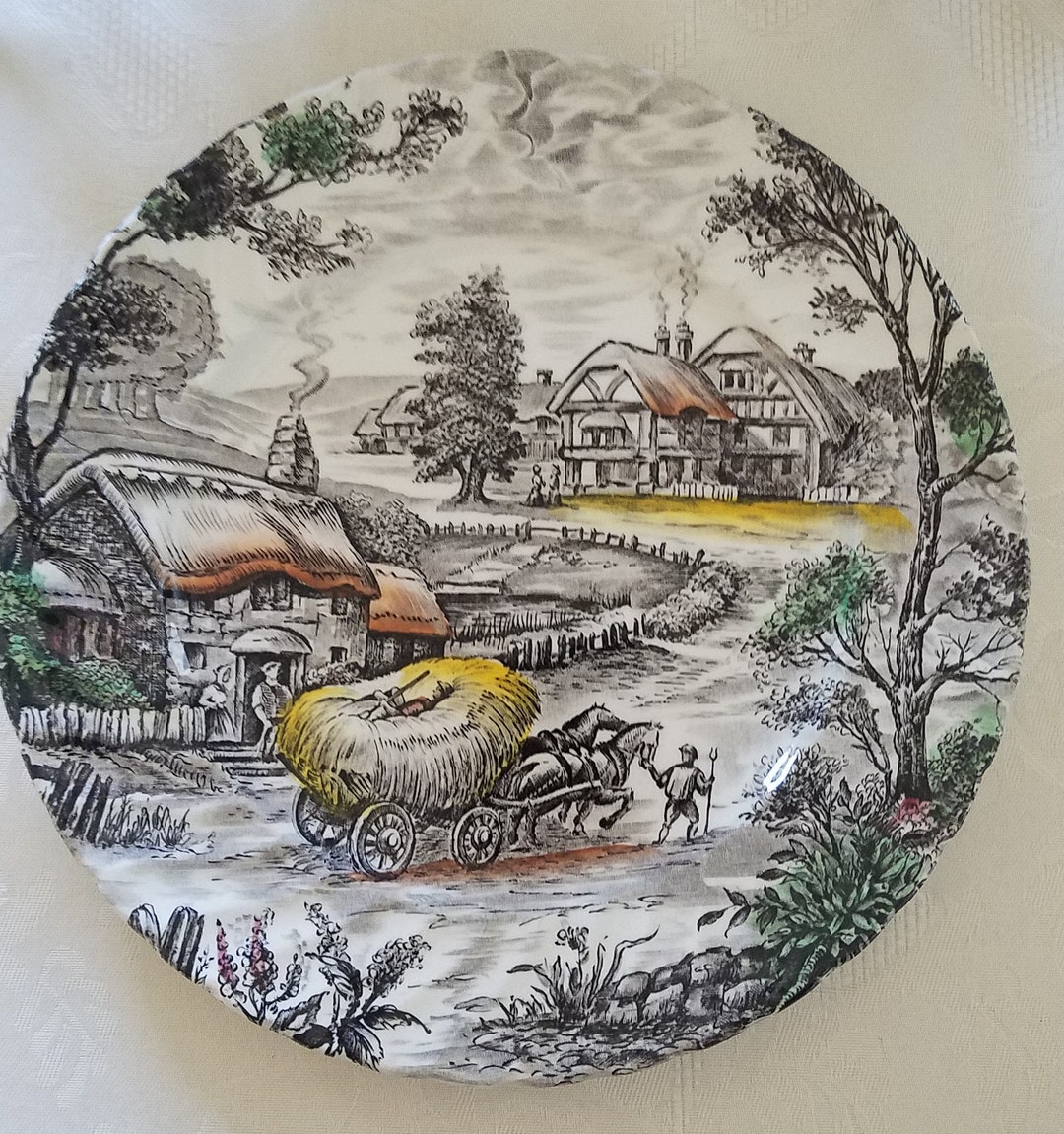 Yorkshire Hay Farm Salad Plates - Etsy