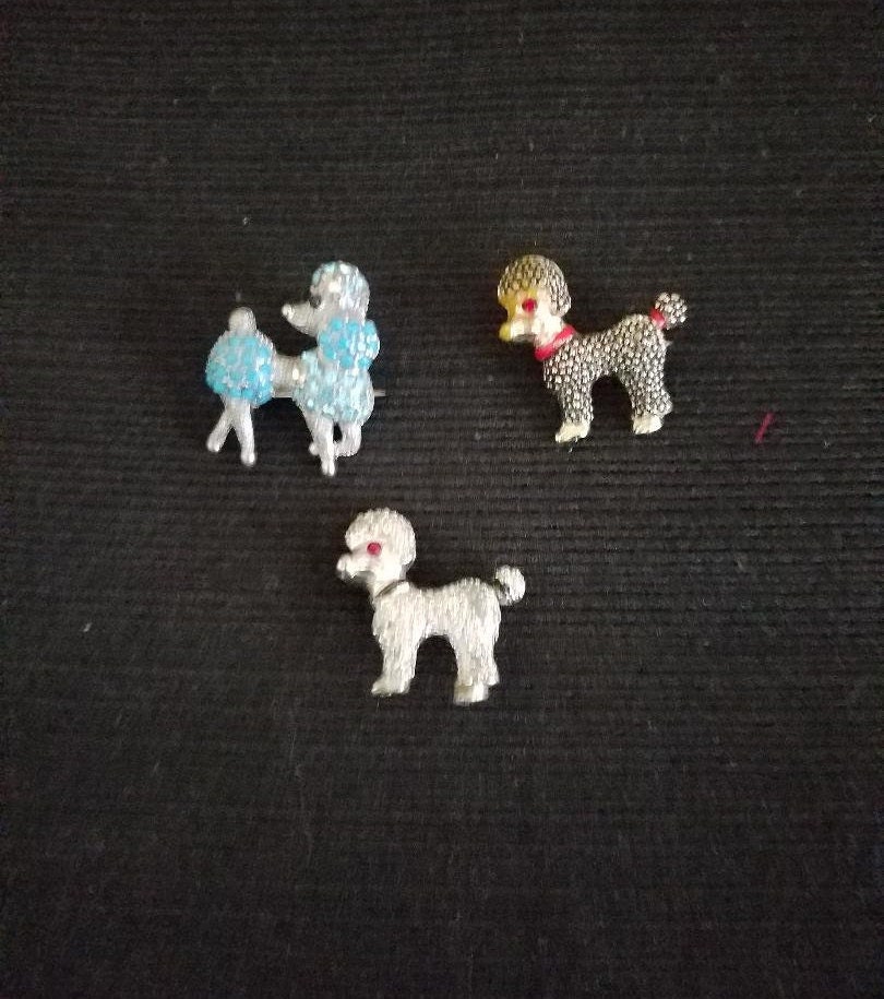 Petite Poodle Pins - Etsy