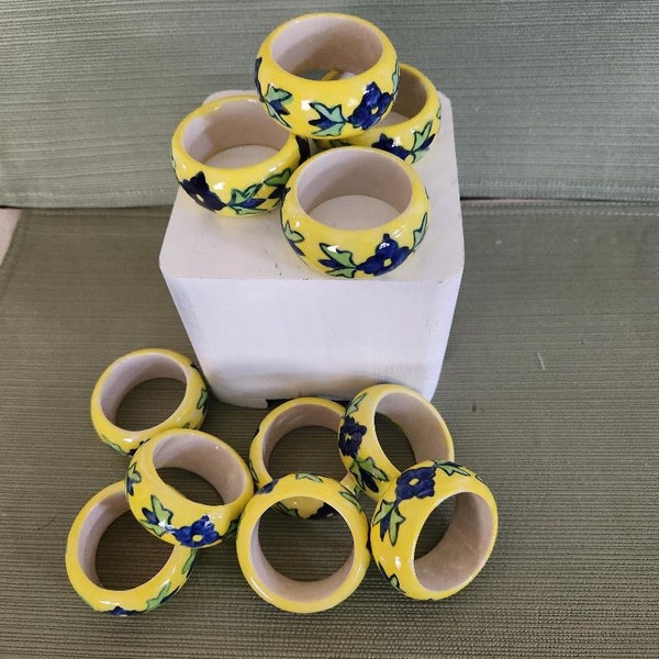 Ceramic Napkin Rings - Etsy