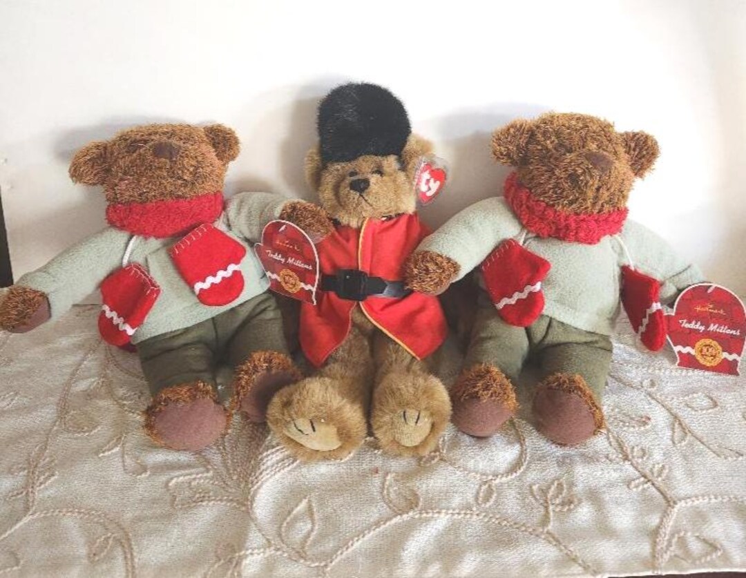 Trio of Teddy Bears Ty and Hallmark - Etsy