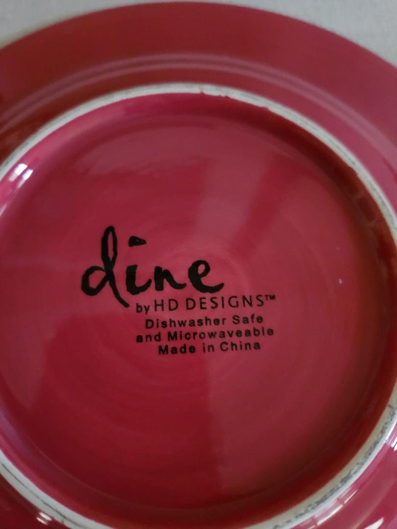 HD Dine Rusty Red and Gold Salad Plates - Etsy
