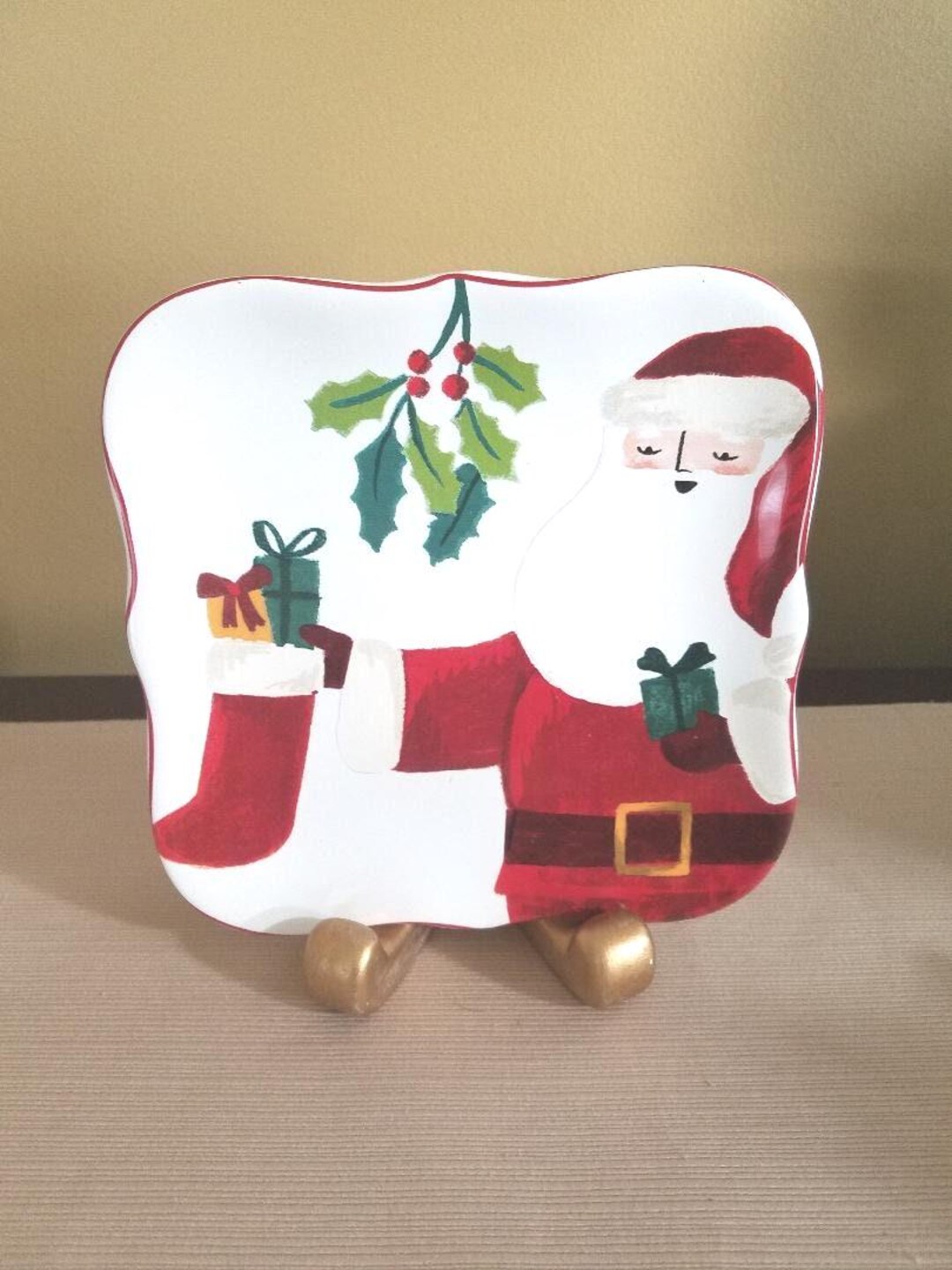 Santa Plate Duo - Etsy