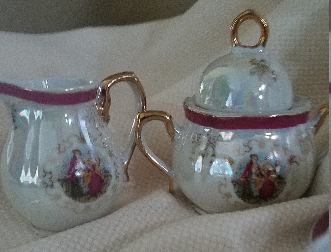 Petite 17 Piece China Tea Set - Etsy