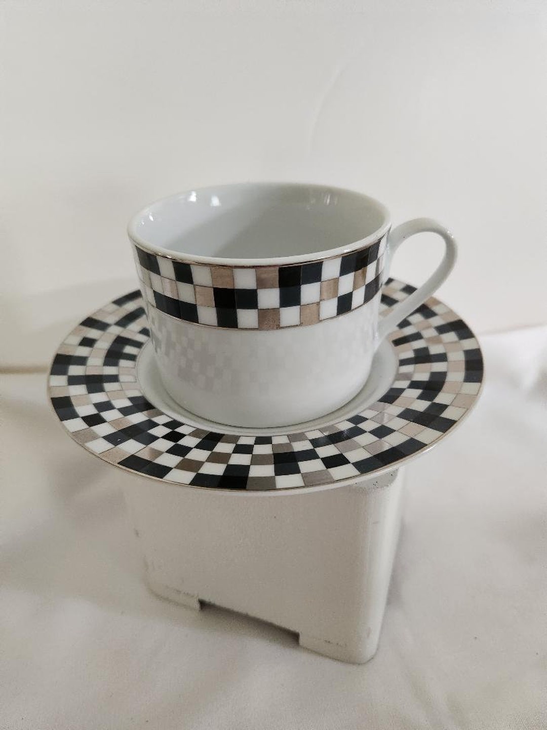 Mirror Gold and Black Checked Cup Bundle - Etsy