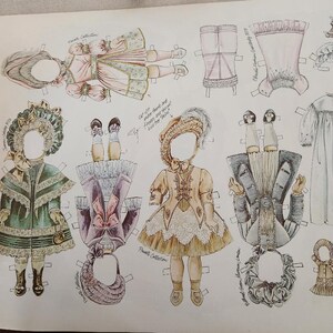 Vintage French Paper Dolls - Etsy