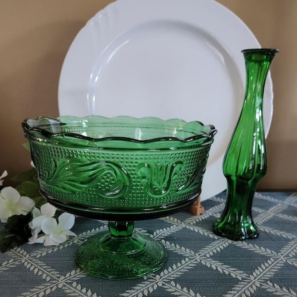 Green Glassware - Etsy