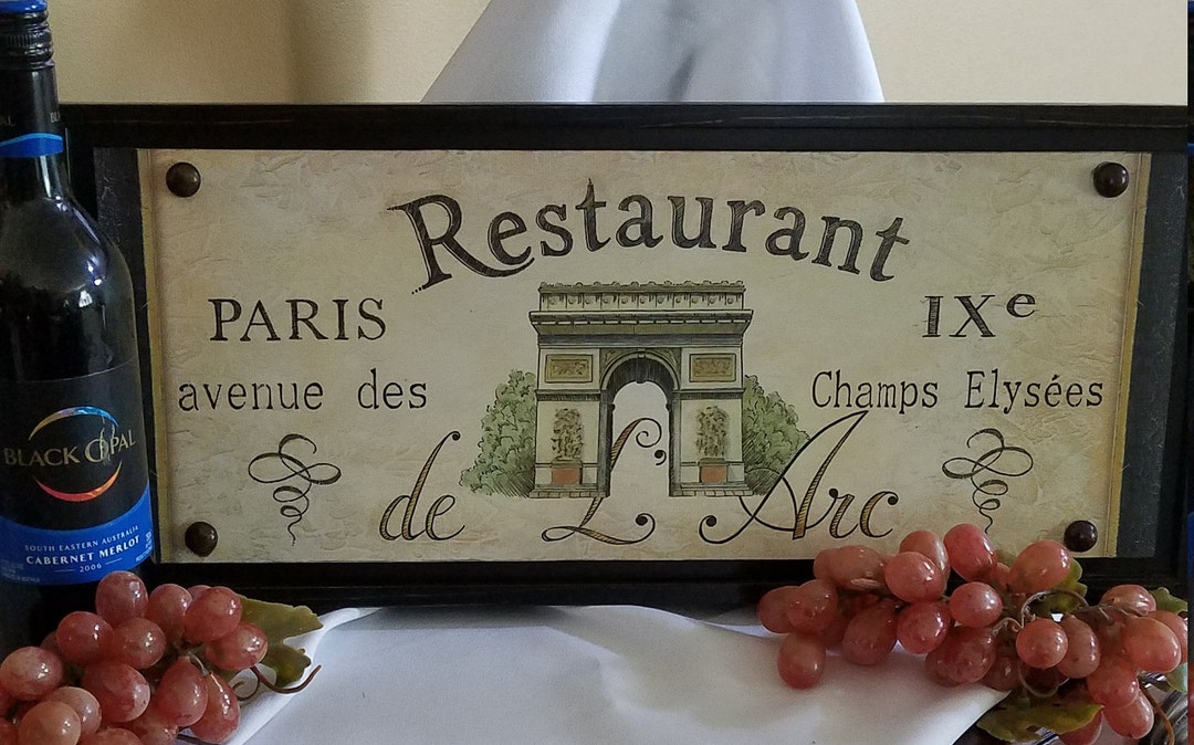 French Restaurant Sign - Etsy