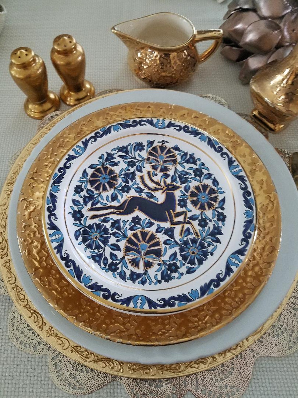 Rare 24 Karat Gold Greek Plates - Etsy