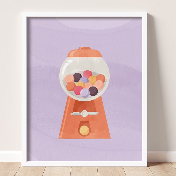 Gumball Machine Wall Art - Etsy