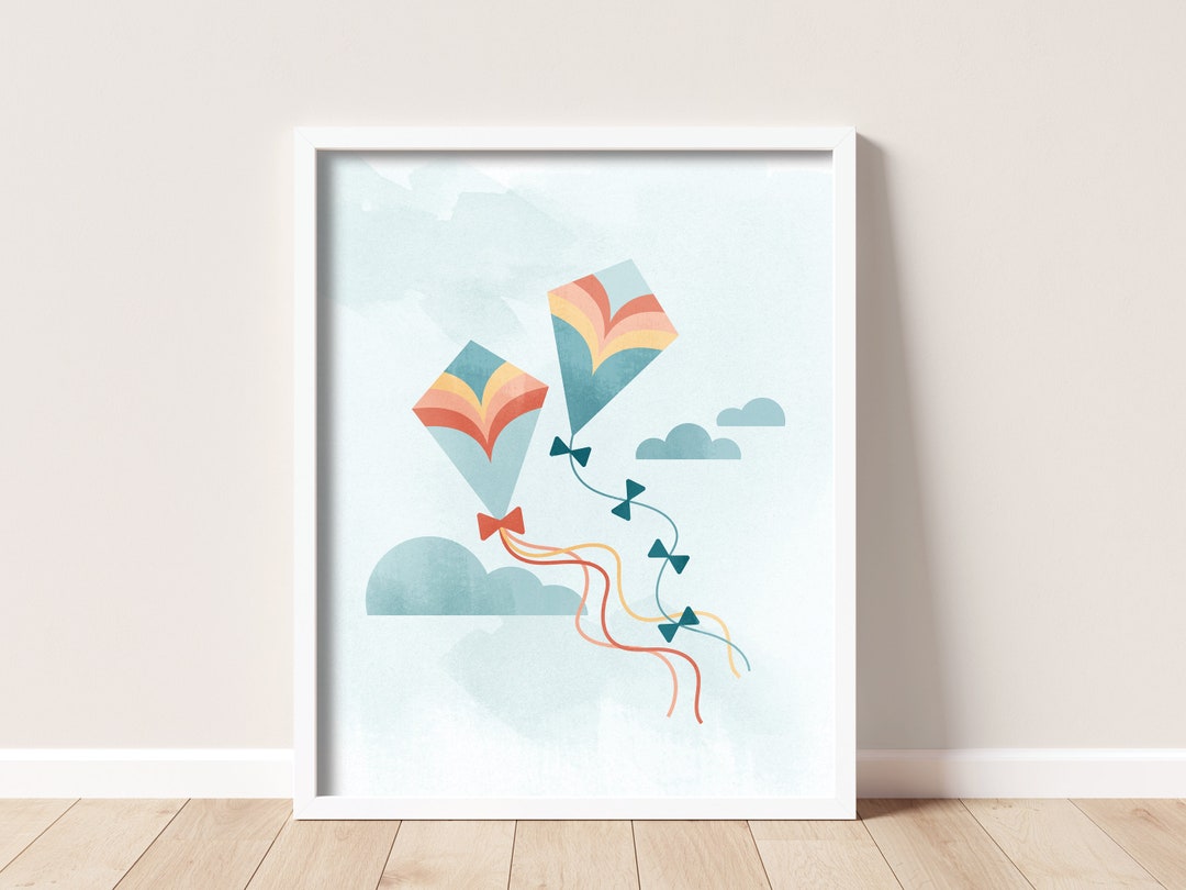 Flying Kites Art Print | Travel Wall Art | Adventure Inspiration ...
