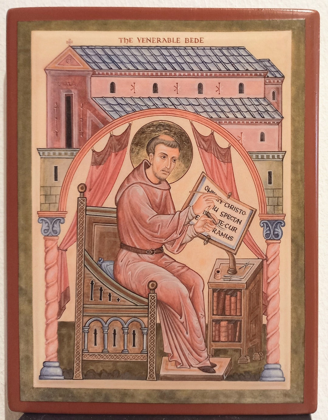 St Bede (the Venerable). A6 Mounted Icon Print. - Etsy