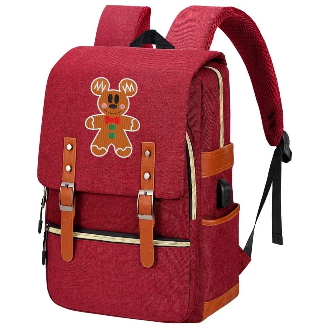 Mickey Mouse Gingerbread Embroidered Backpack| Disney Christmas ...