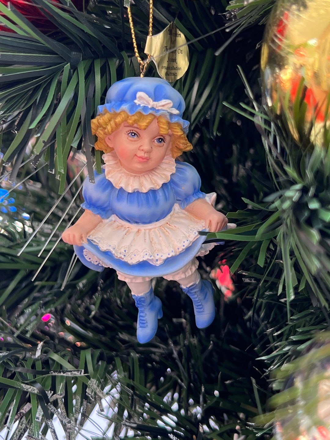 Wizard of Oz "blue Munchkin Woman" Ornament, Ashton Drake, Vintage - Etsy