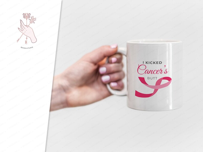 Kicked Cancer's Butt SVG, Png Dxf, Cancer, Butt, Kicked, Survivor ...