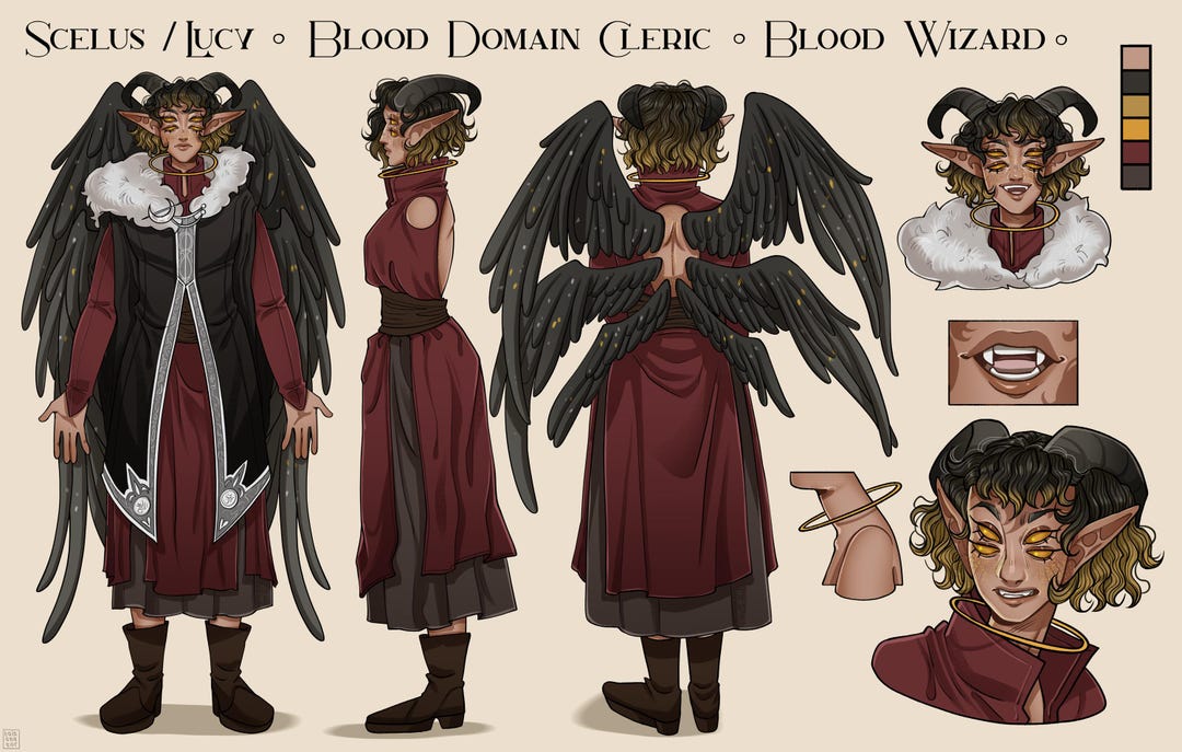 Custom Character Reference Sheet Commission [OPEN], Dnd Commission, Dnd ...