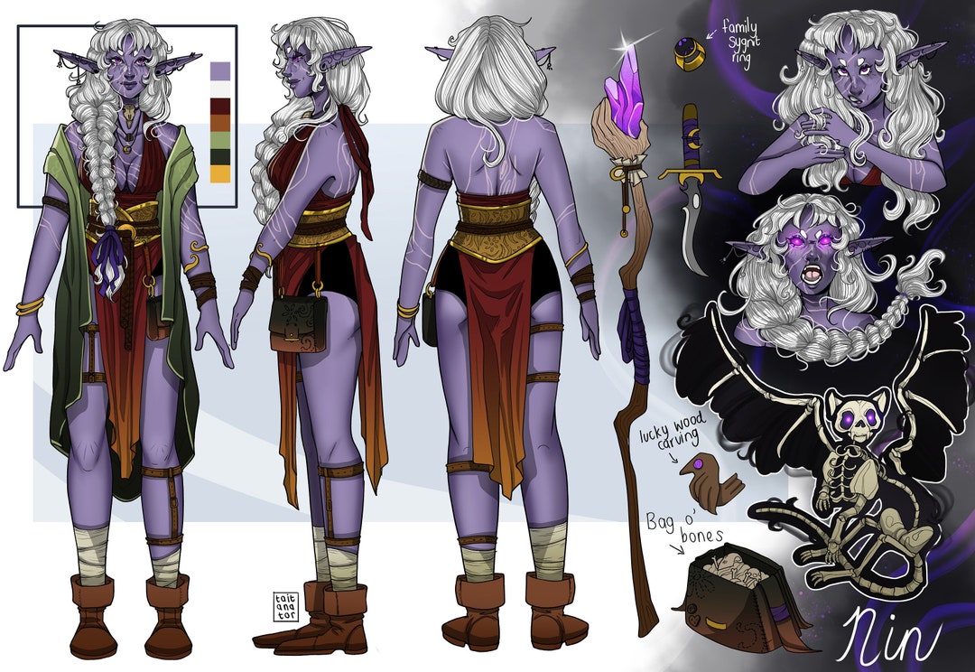 Custom Character Reference Sheet Commission [OPEN], Dnd Commission, Dnd Custom Art, Character ...