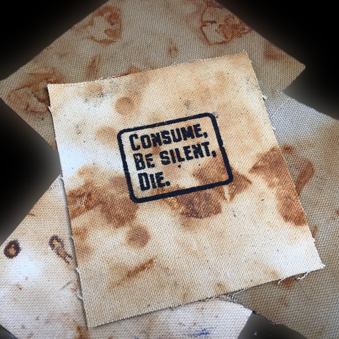 Capitalism, Consumerism, Coercion, Captive. Hand Altered Fabric ...