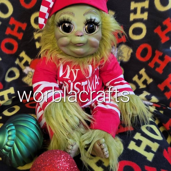 Baby Grinch Doll - Etsy
