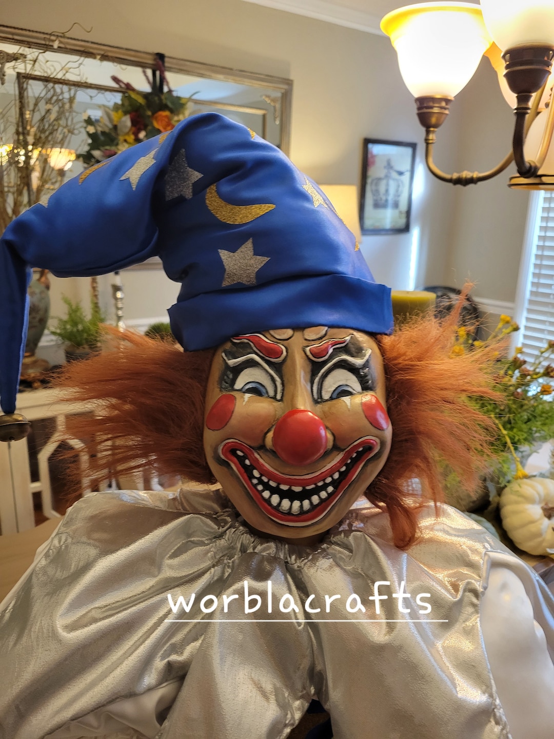 Poltergeist Clown Prop, Wired Arms, Pink or Blue Version Durable ...