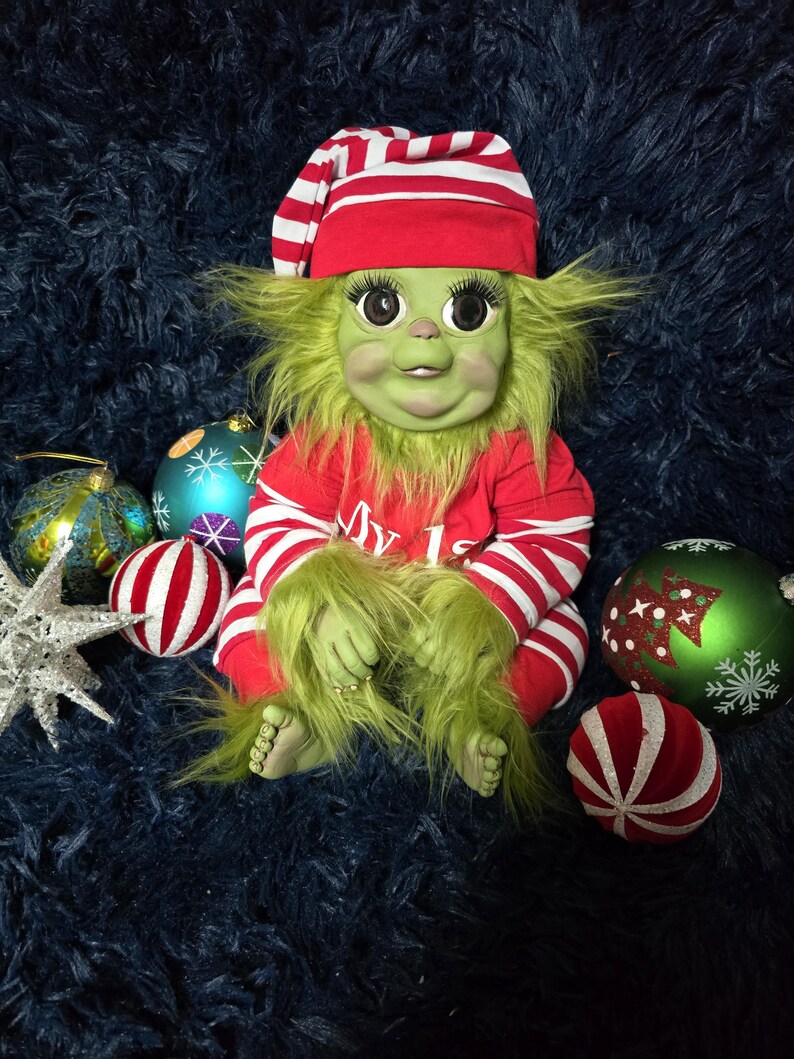 Grinch Doll Inspired Ready to Ship Last One - Etsy