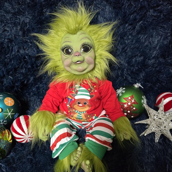 Baby Grinch Doll - Etsy