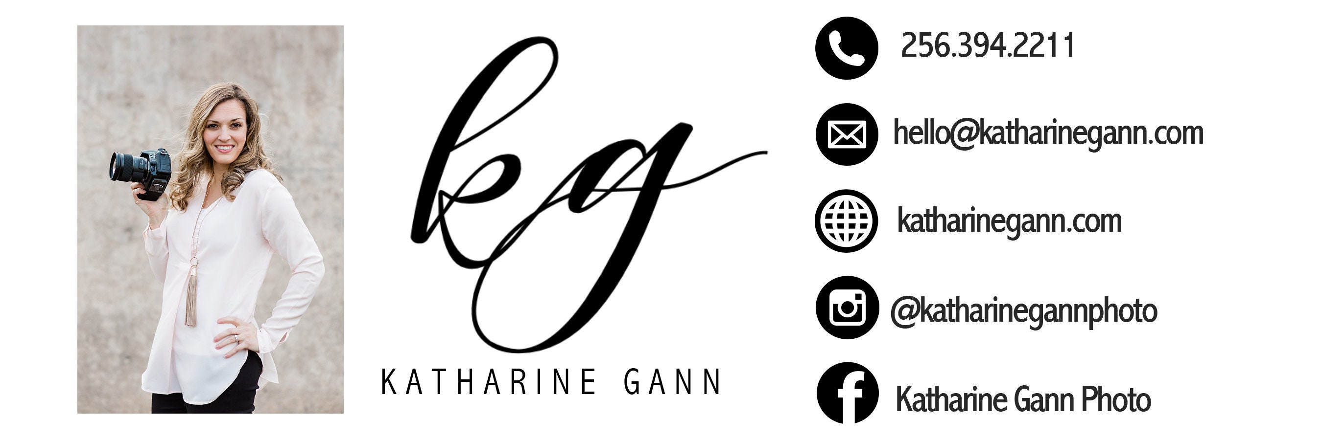 Custom Email Signature Card Downloadable JPEG File Professional ...