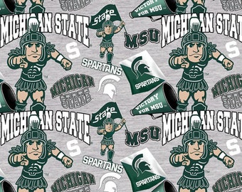 Michigan State University Fabric - Etsy