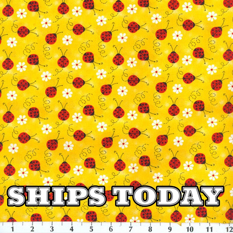 Ladybug Fabric - Etsy